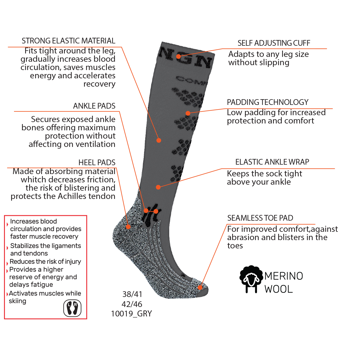 SKI SOCKS | NGN Spirit of Norway
